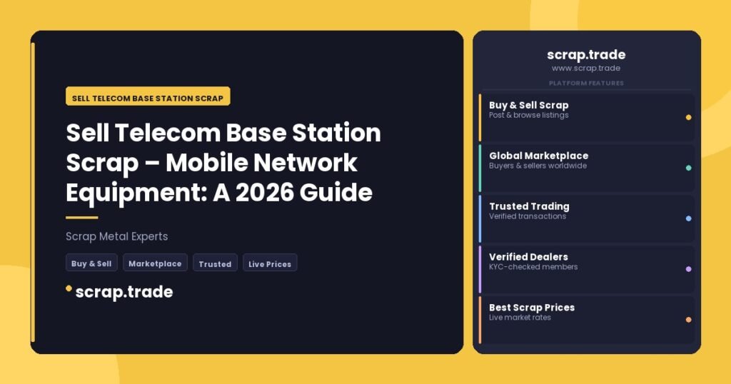Sell Telecom Base Station Scrap – Mobile Network Equipment: A 2026 ...